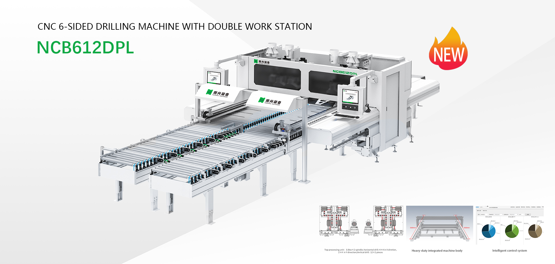 CNC 6-sided Drilling Machine NCB612DX-Nanxing Machinery